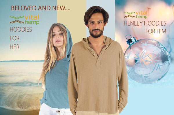 Introducing The Hemp Henley Hoodie - Vital Hemp, Inc.